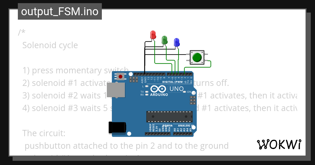 output_FSM.ino - Wokwi ESP32, STM32, Arduino Simulator