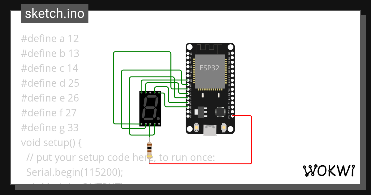 sketch.ino - Wokwi ESP32, STM32, Arduino Simulator