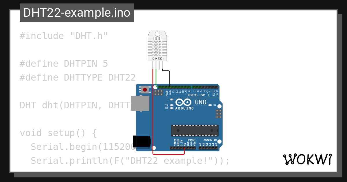 DHT22-example.ino - Wokwi ESP32, STM32, Arduino Simulator DHT22-example.ino - Wokwi ESP32, STM32, Arduino Simulator