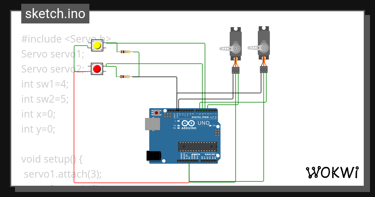 Control Servolentosecuencias Wokwi Esp32 Stm32 Arduino Simulator 2215