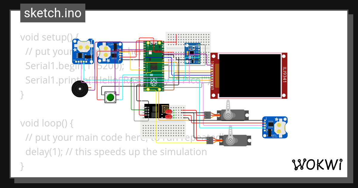 sketch.ino - Wokwi ESP32, STM32, Arduino Simulator