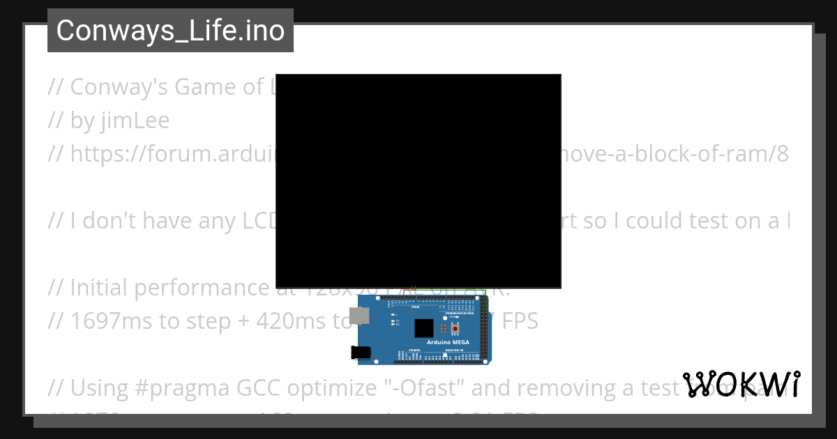 Conways_Life_MEGA.ino - Wokwi Arduino and ESP32 Simulator