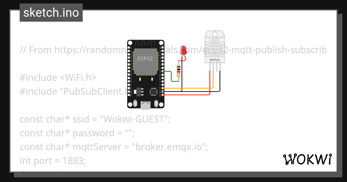 sketch.ino - Wokwi ESP32, STM32, Arduino Simulator