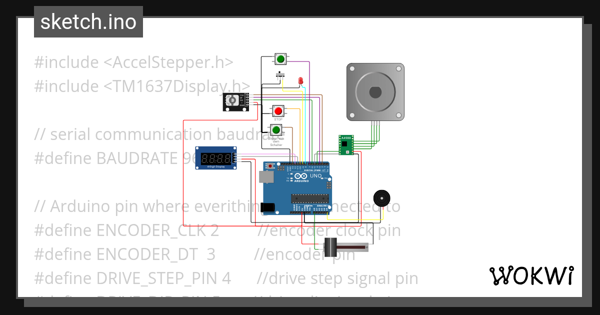 Folienvorschub_Pedal - Wokwi ESP32, STM32, Arduino Simulator