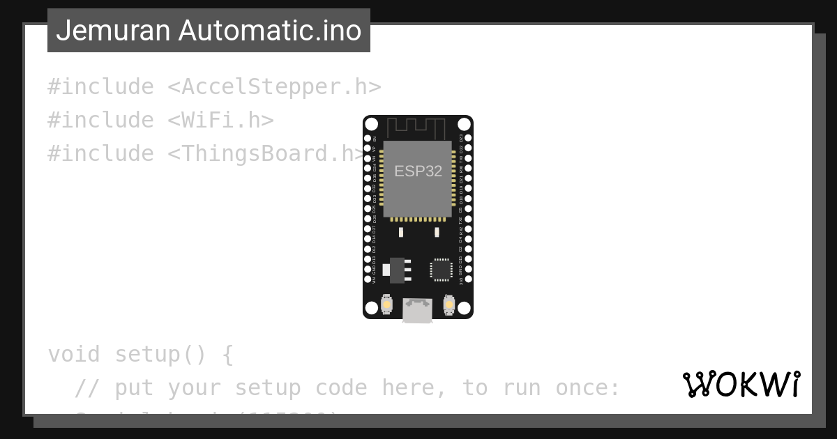 Jemuran O Wokwi Esp32 Stm32 Arduino Simulator
