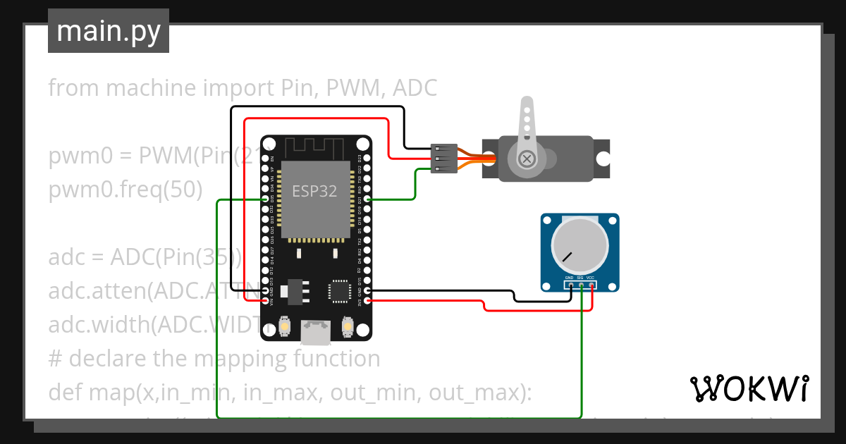 ADC AND PWM p2 - Wokwi ESP32, STM32, Arduino Simulator