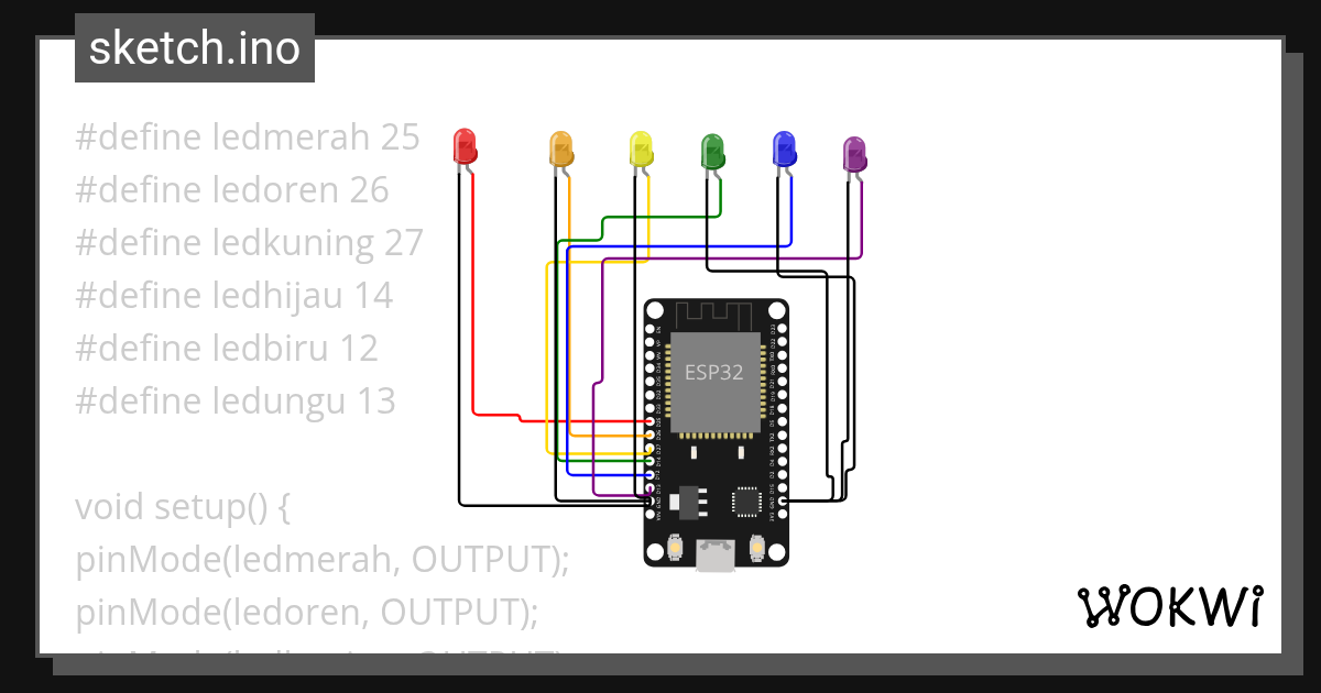 sketch.ino - Wokwi ESP32, STM32, Arduino Simulator