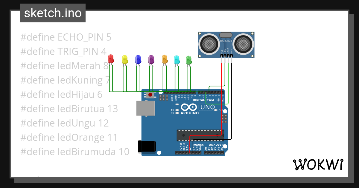 Deteksi Banjir Wokwi Esp32 Stm32 Arduino Simulator