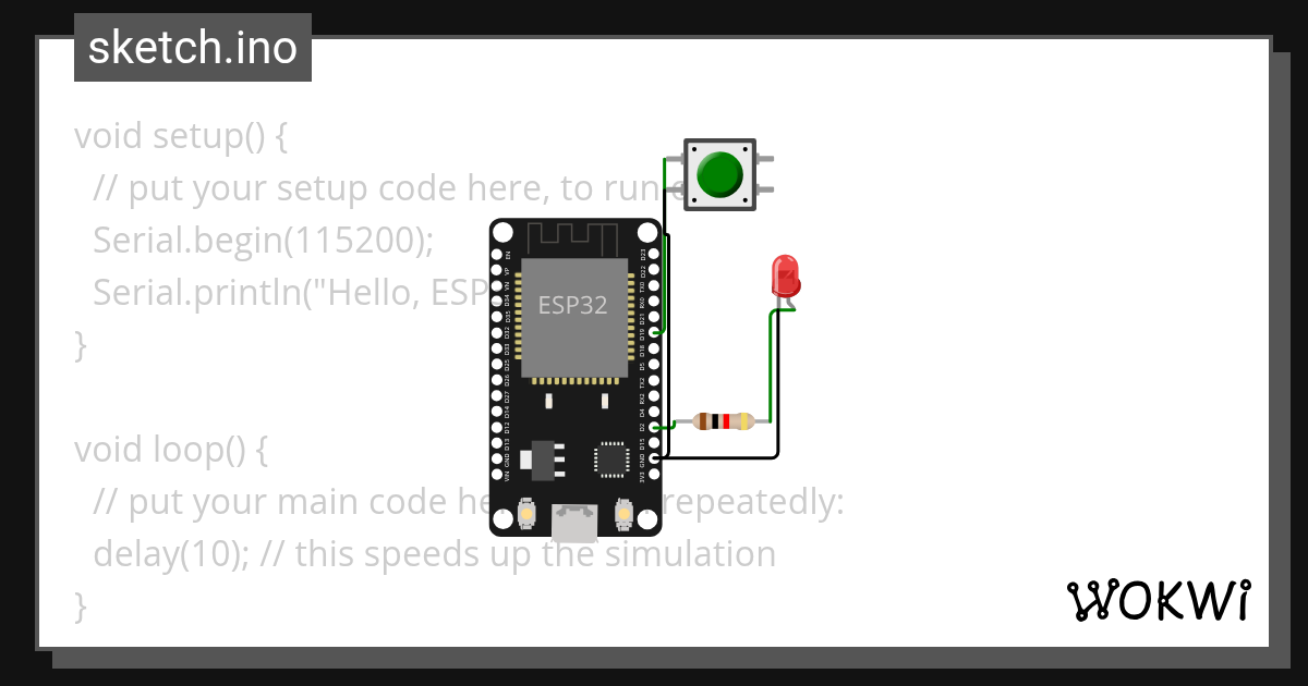 sketch.ino - Wokwi ESP32, STM32, Arduino Simulator