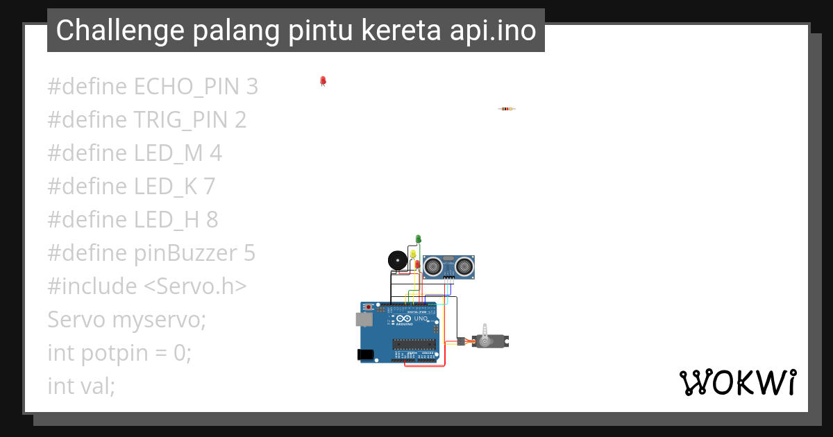 Challenge Palang Pintu Kereta O Wokwi Esp32 Stm32 Arduino Simulator