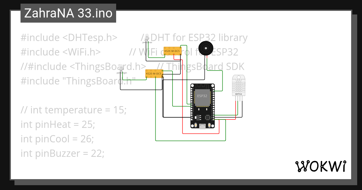 ZahraNA 33.ino - Wokwi Arduino and ESP32 Simulator