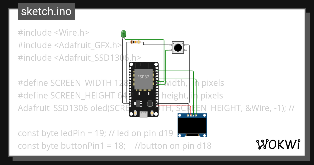 sketch.ino - Wokwi ESP32, STM32, Arduino Simulator