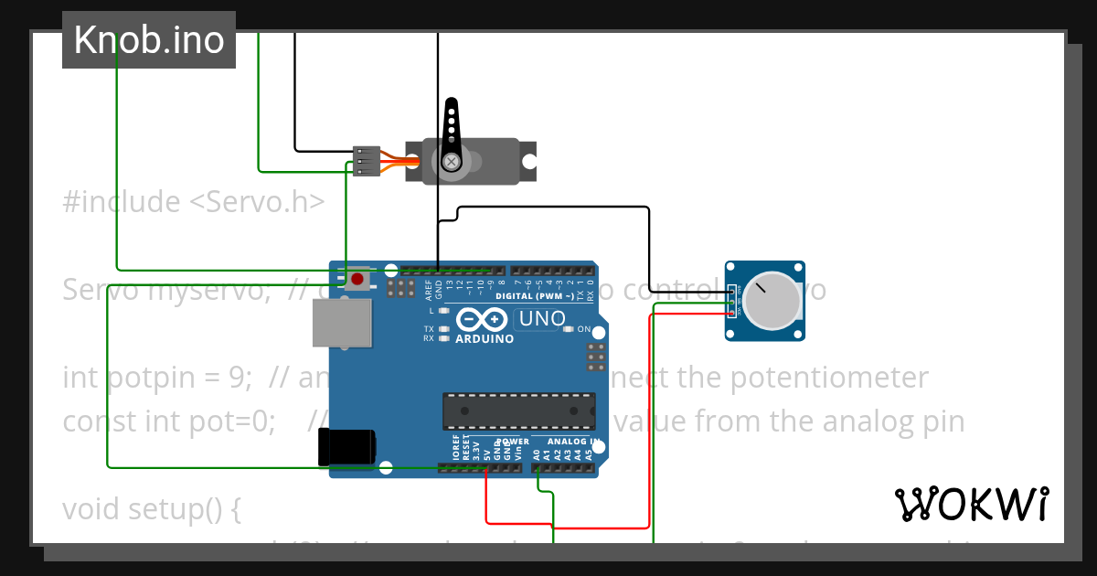 Knob.ino - Wokwi ESP32, STM32, Arduino Simulator