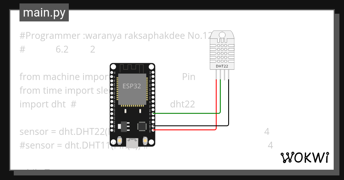 ใบงานที่ 62 ข้อ 2 Wokwi Esp32 Stm32 Arduino Simulator 7184