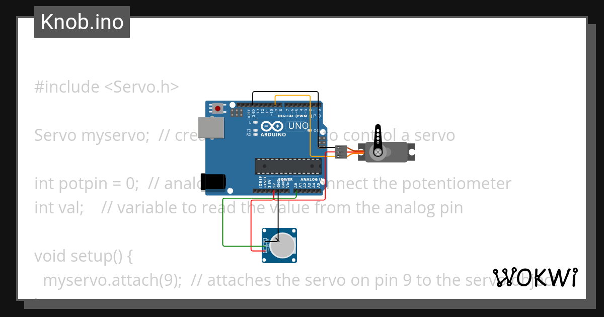 Knob.ino - Wokwi ESP32, STM32, Arduino Simulator