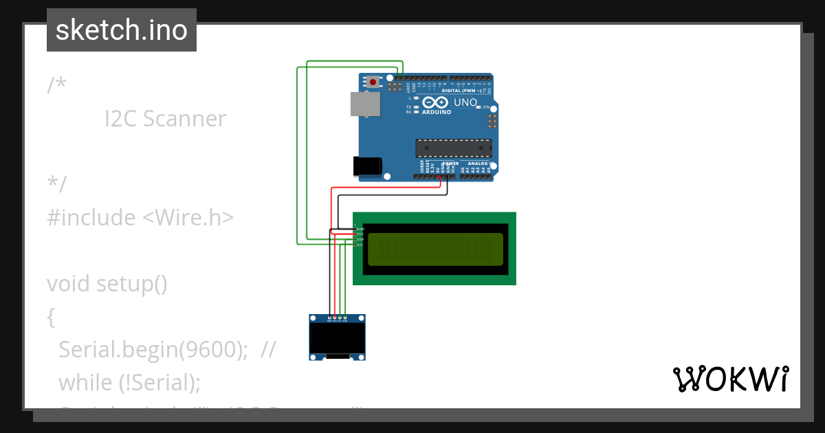 I2C地址查询 - Wokwi ESP32, STM32, Arduino Simulator