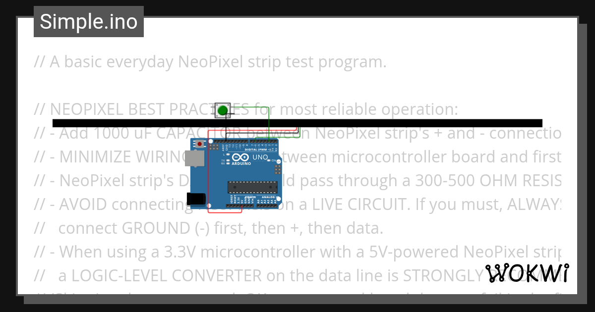 Simple.ino - Wokwi Arduino and ESP32 Simulator