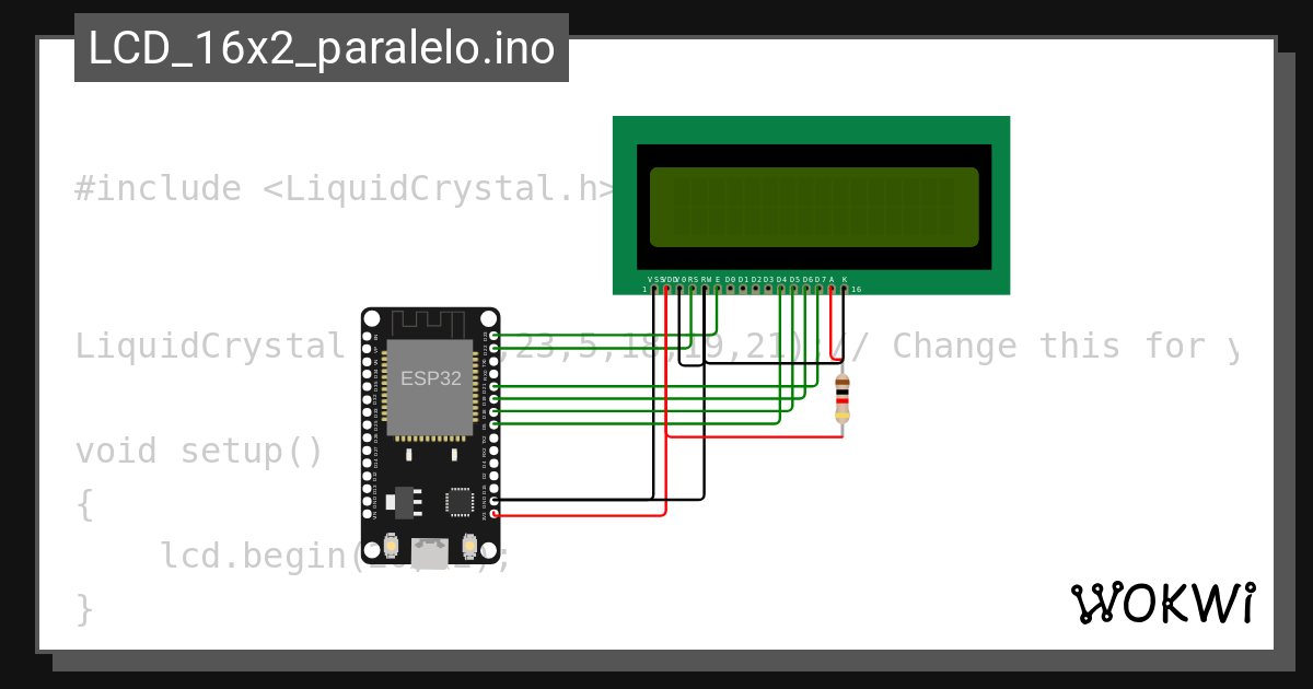Lcd16x2o Wokwi Esp32 Stm32 Arduino Simulator 8071