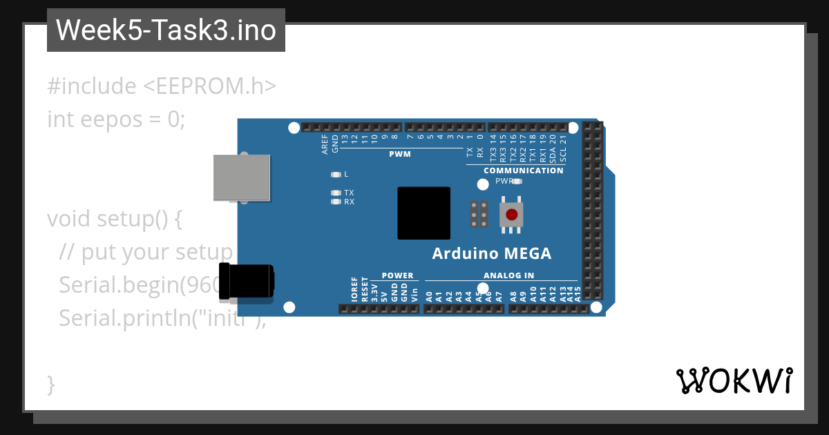 Week5-Task3.ino - Wokwi ESP32, STM32, Arduino Simulator