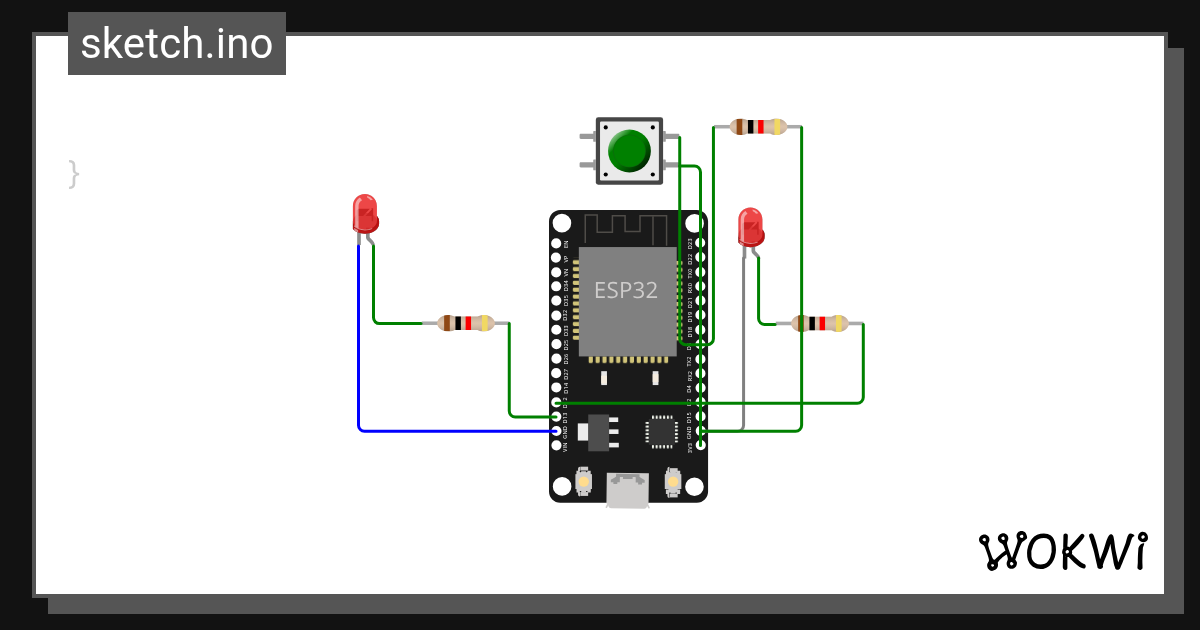 sketch.ino - Wokwi ESP32, STM32, Arduino Simulator