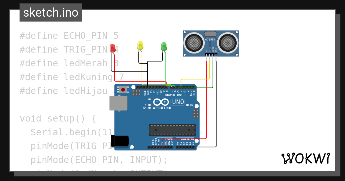 Tugas 1deteksi Banjirabsen26 Wokwi Esp32 Stm32 Arduino Simulator 7637