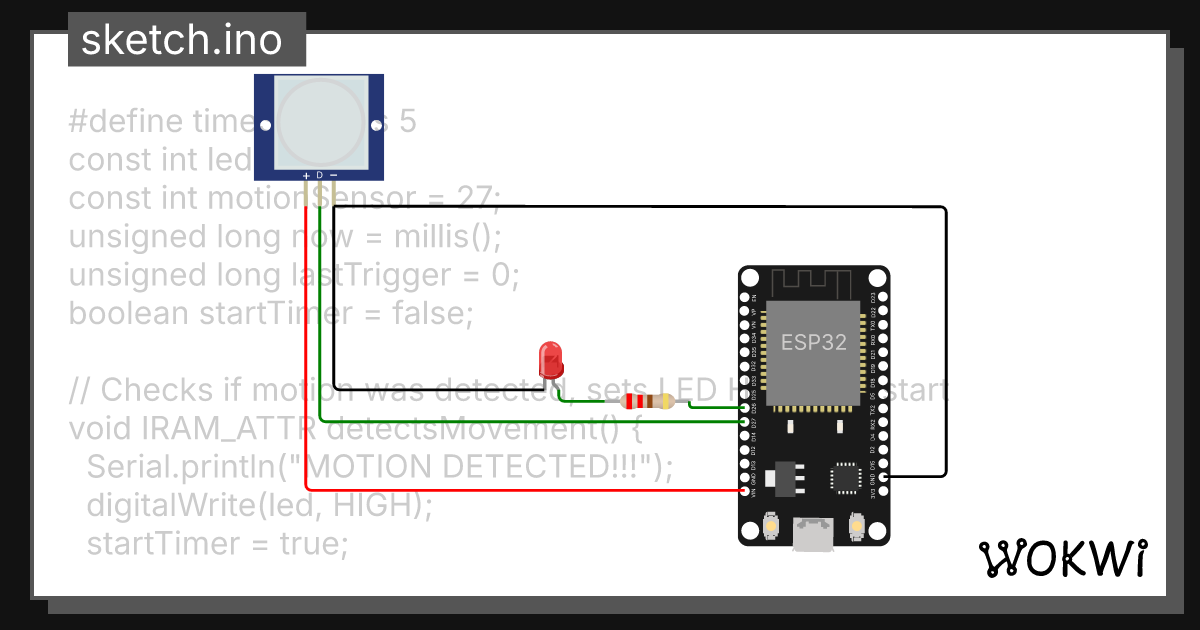 Interrupcion Wokwi ESP32 STM32 Arduino Simulator