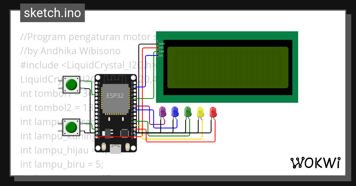 sketch.ino - Wokwi ESP32, STM32, Arduino Simulator