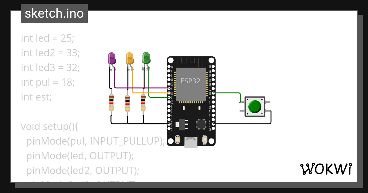 LAB01_EJERCICIO01 - Wokwi ESP32, STM32, Arduino Simulator