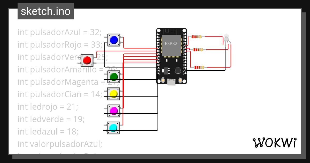 EJERCICIO03 - Wokwi ESP32, STM32, Arduino Simulator