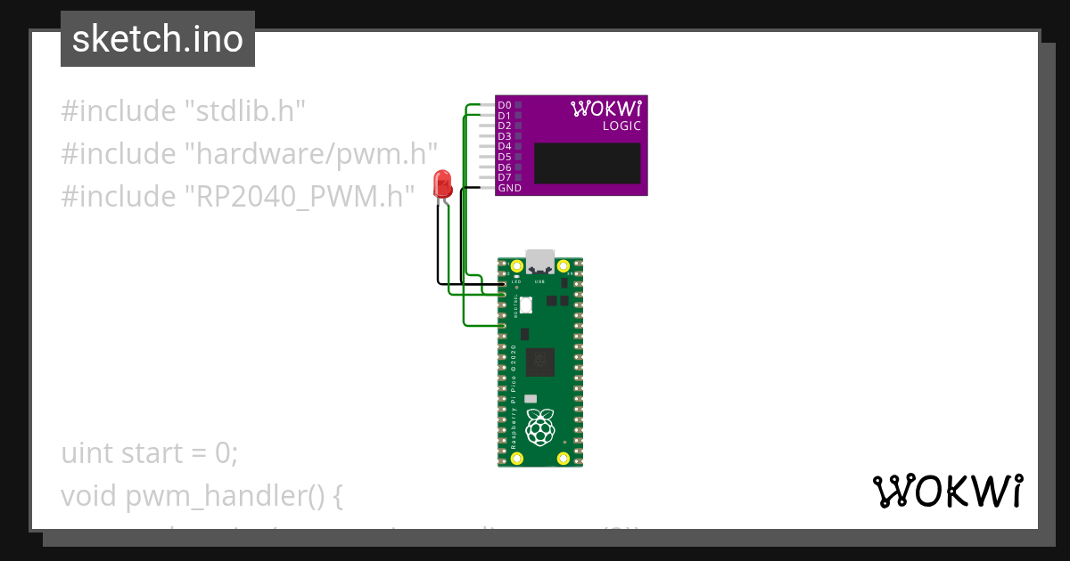sketch.ino - Wokwi ESP32, STM32, Arduino Simulator