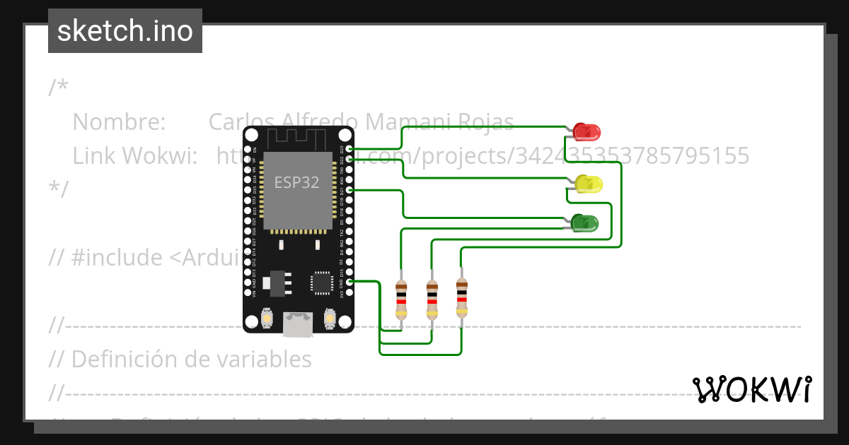 sketch.ino - Wokwi ESP32, STM32, Arduino Simulator