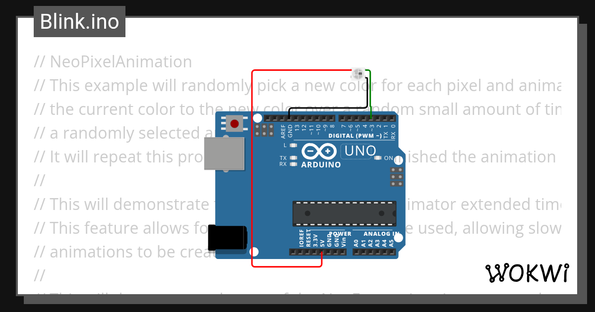 Blink.ino - Wokwi ESP32, STM32, Arduino Simulator