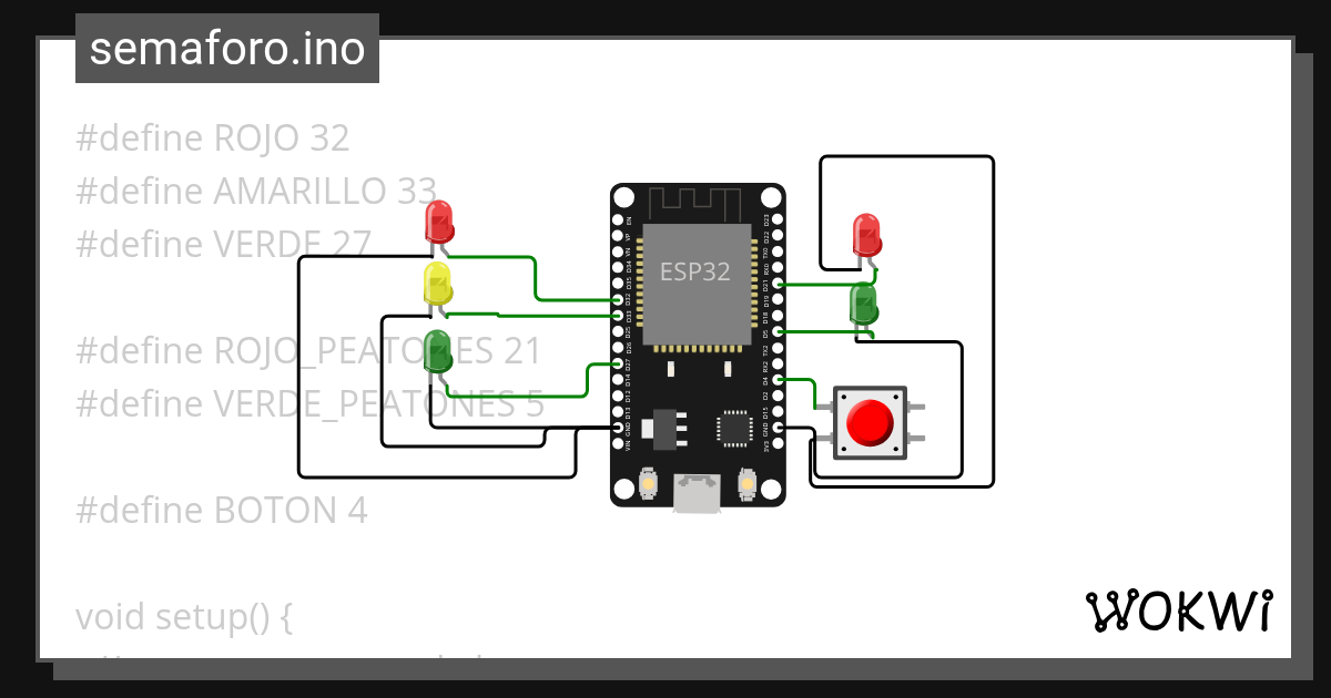 semaforo.ino - Wokwi ESP32, STM32, Arduino Simulator