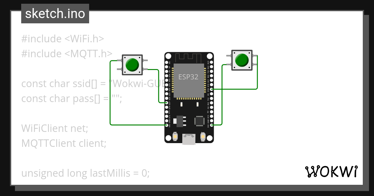 sketch.ino - Wokwi ESP32, STM32, Arduino Simulator