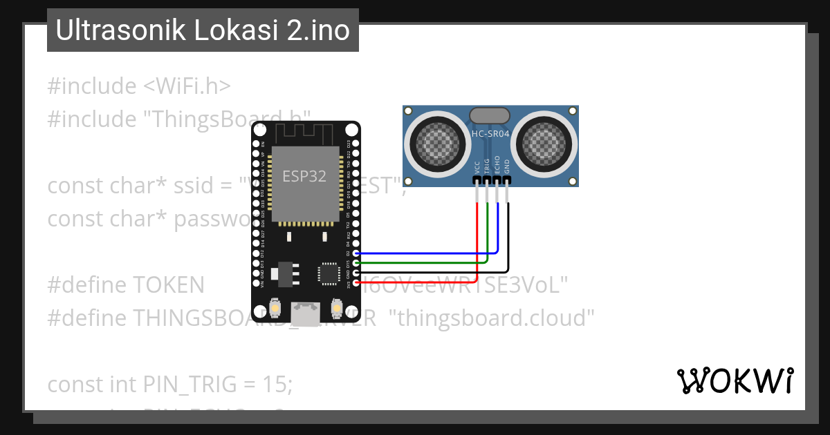 Ultrasonik Lokasi 2.ino - Wokwi ESP32, STM32, Arduino Simulator