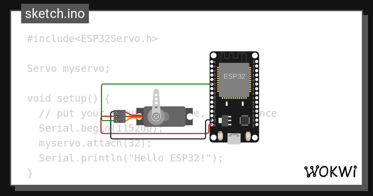 Servo Wokwi Esp32 Stm32 Arduino Simulator