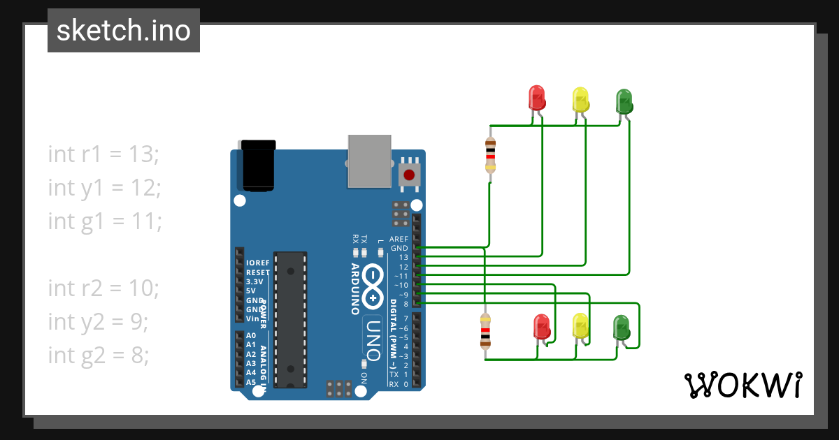 Traffic Lightsass4 Wokwi Esp32 Stm32 Arduino Simulator 3588