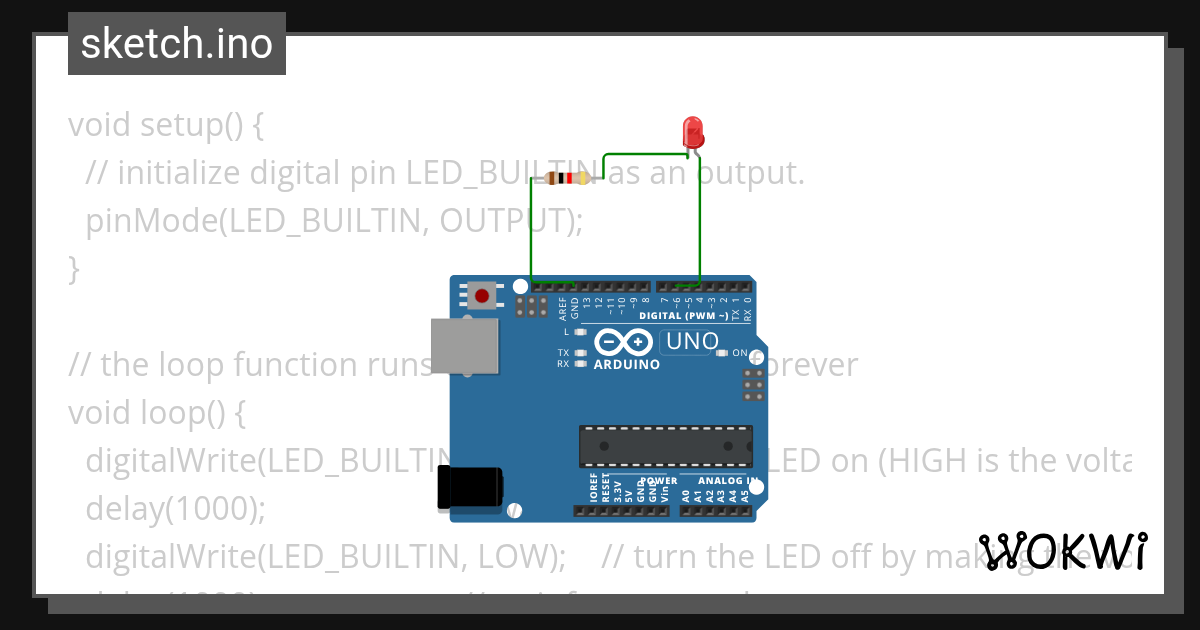 sketch.ino - Wokwi ESP32, STM32, Arduino Simulator