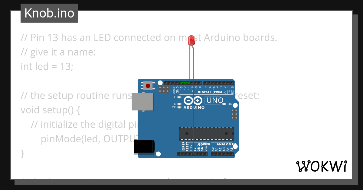 Knob.ino - Wokwi ESP32, STM32, Arduino Simulator