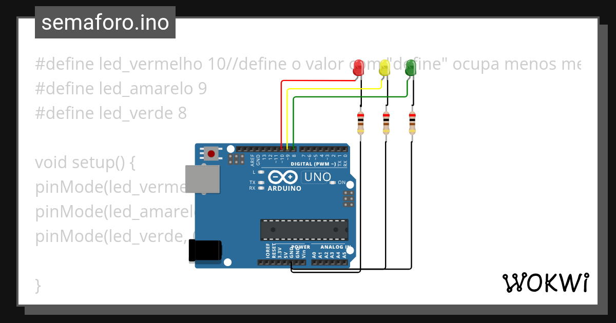 semaforo.ino - Wokwi ESP32, STM32, Arduino Simulator