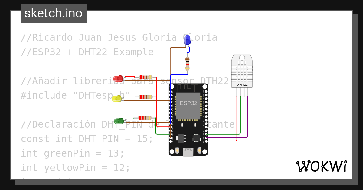 Actividad 4 Ricardo Gloria Wokwi Esp32 Stm32 Arduino Simulator