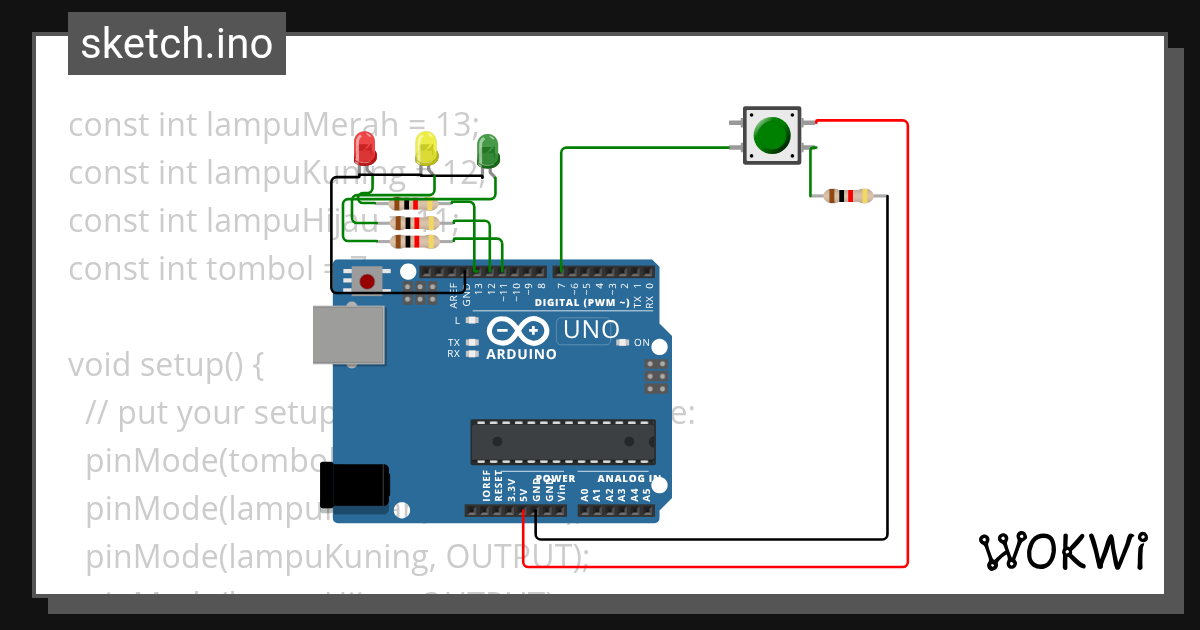 Arduino Uno Pushbutton Resistor Led Wokwi Esp32 Stm32 Arduino 6372