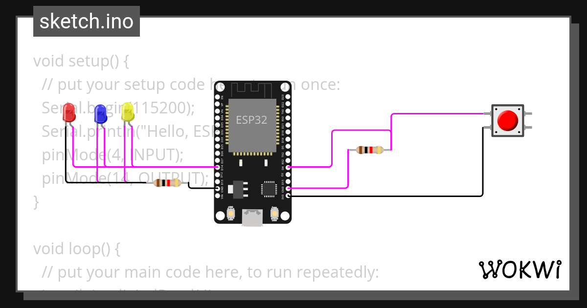 sketch.ino - Wokwi ESP32, STM32, Arduino Simulator