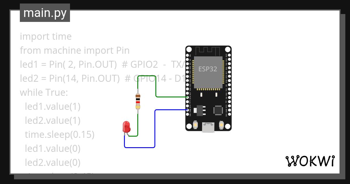 Blink-2 - Wokwi ESP32, STM32, Arduino Simulator Blink-2 - Wokwi ESP32, STM32, Arduino Simulator