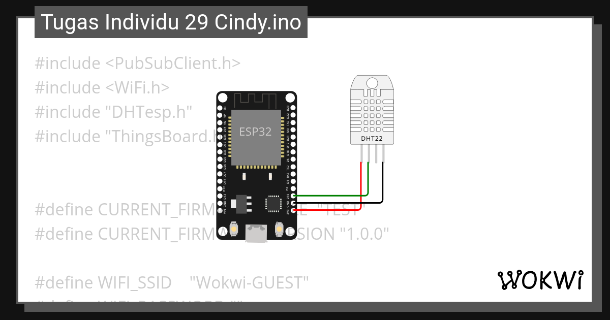 Tugas Individu 29 Cindy.ino - Wokwi ESP32, STM32, Arduino Simulator