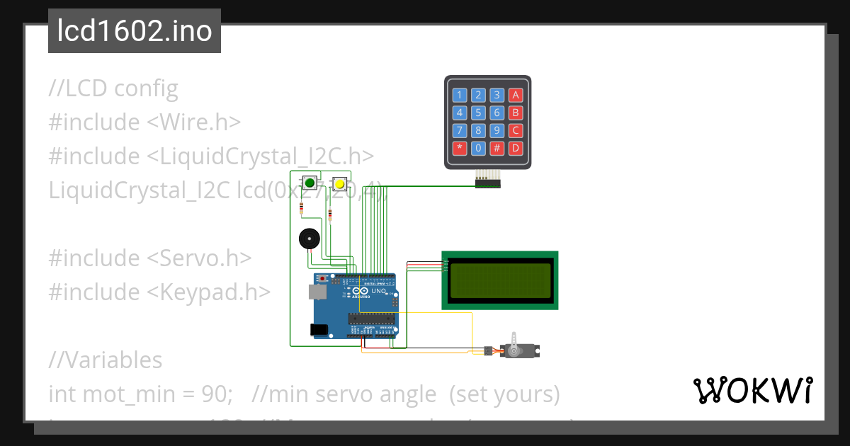 lcd1602.ino - Wokwi ESP32, STM32, Arduino Simulator
