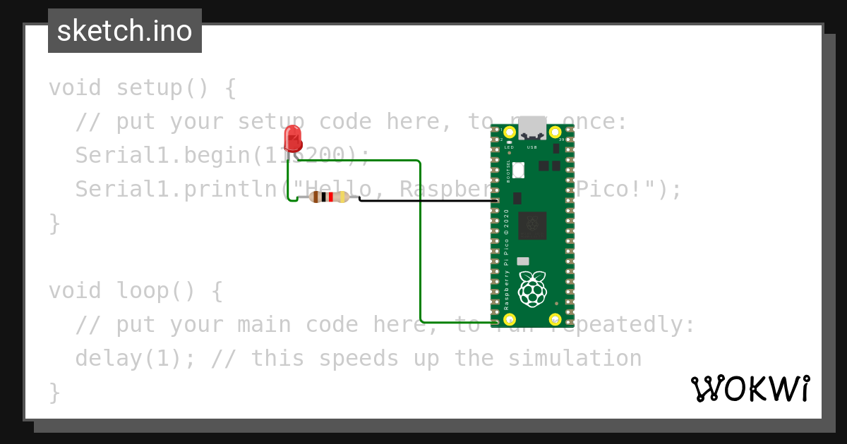 Rp2 Led O Wokwi Esp32 Stm32 Arduino Simulator