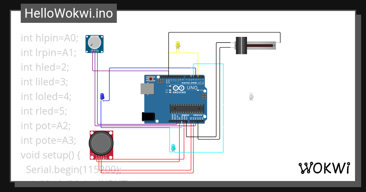 HelloWokwi.ino - Wokwi ESP32, STM32, Arduino Simulator