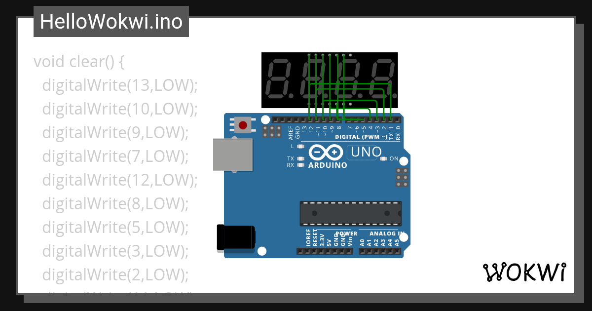 HelloWokwi.ino - Wokwi ESP32, STM32, Arduino Simulator