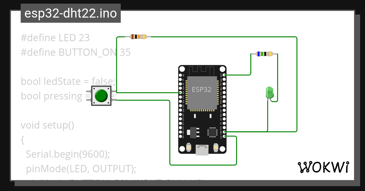 esp32-dht22.ino - Wokwi ESP32, STM32, Arduino Simulator